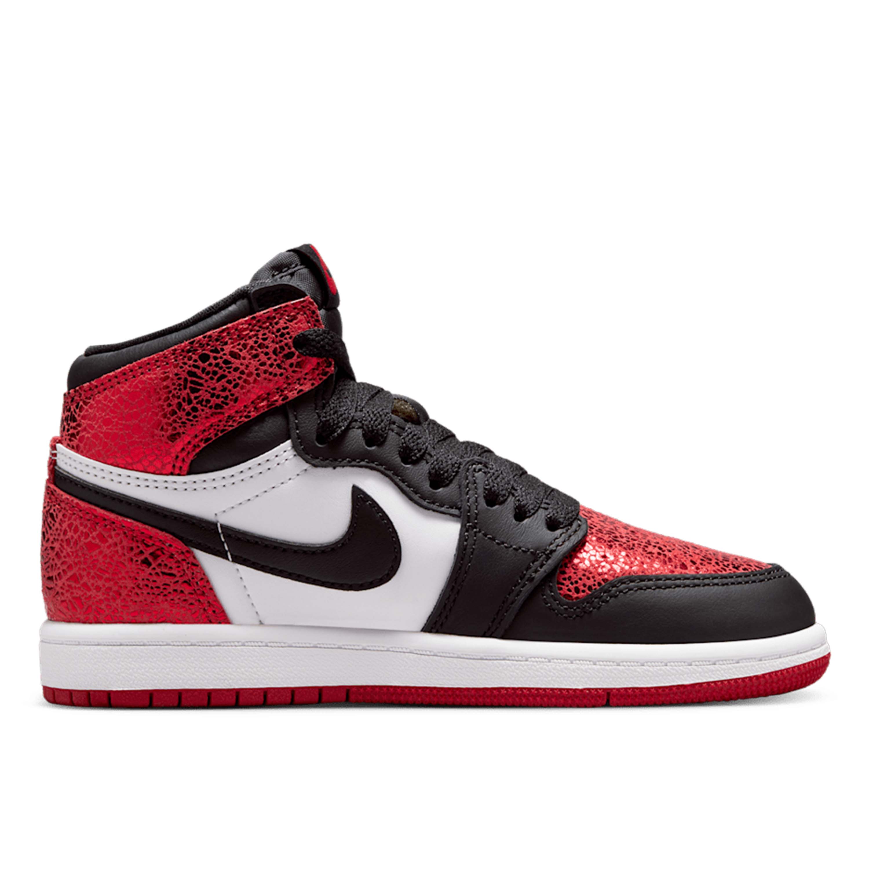 Air Jordan 1 'Ruby' â€“ Iconic Metallic Crackle Leather & Red Gemstone ...