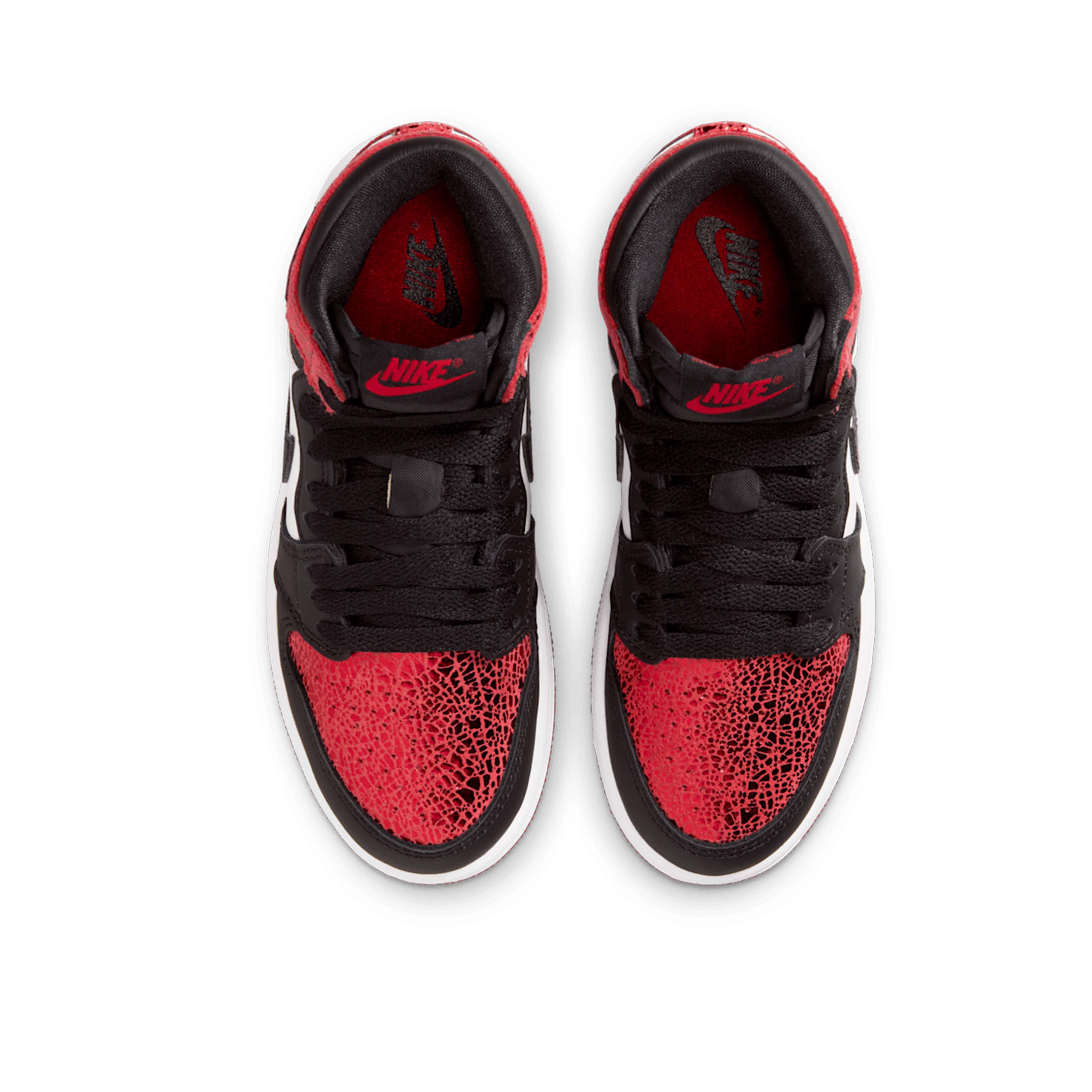Air Jordan 1 'Ruby' â€“ Iconic Metallic Crackle Leather & Red Gemstone ...